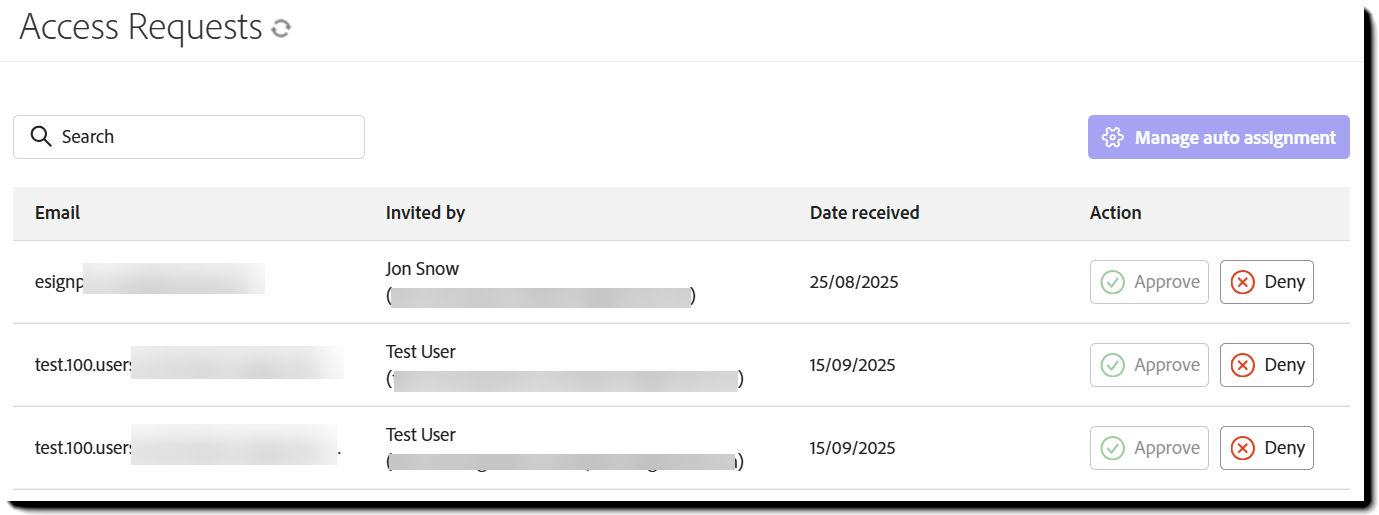 Enable user access requests with automatic provisioning